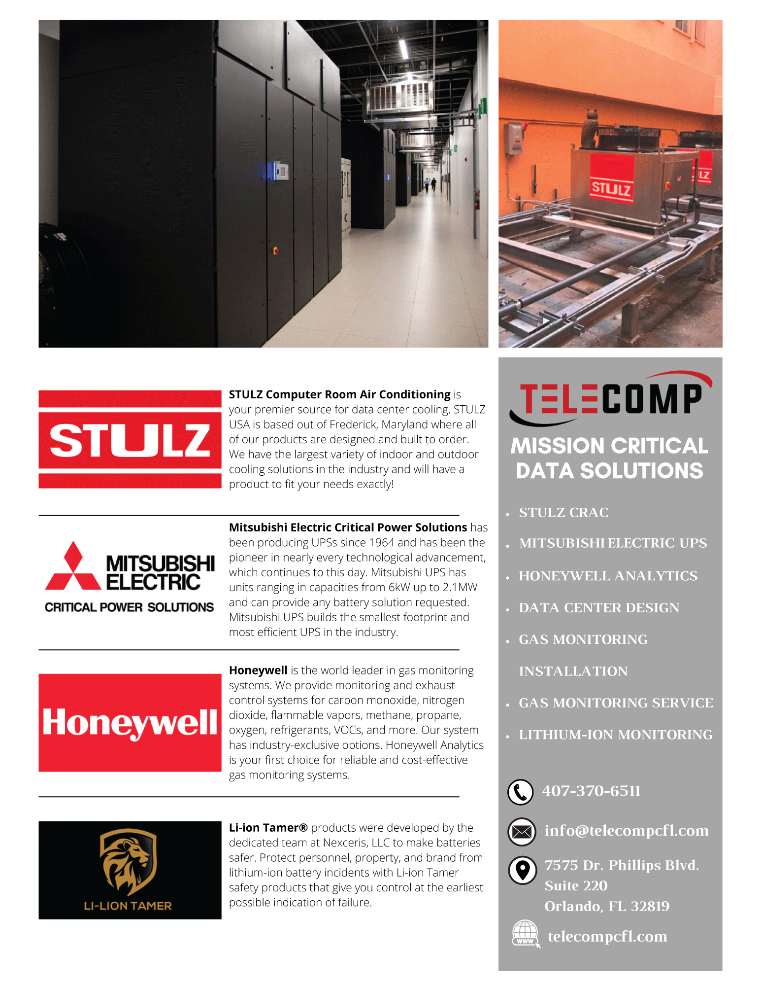 TeleComp – Mission Critical Data Cooling Solutions